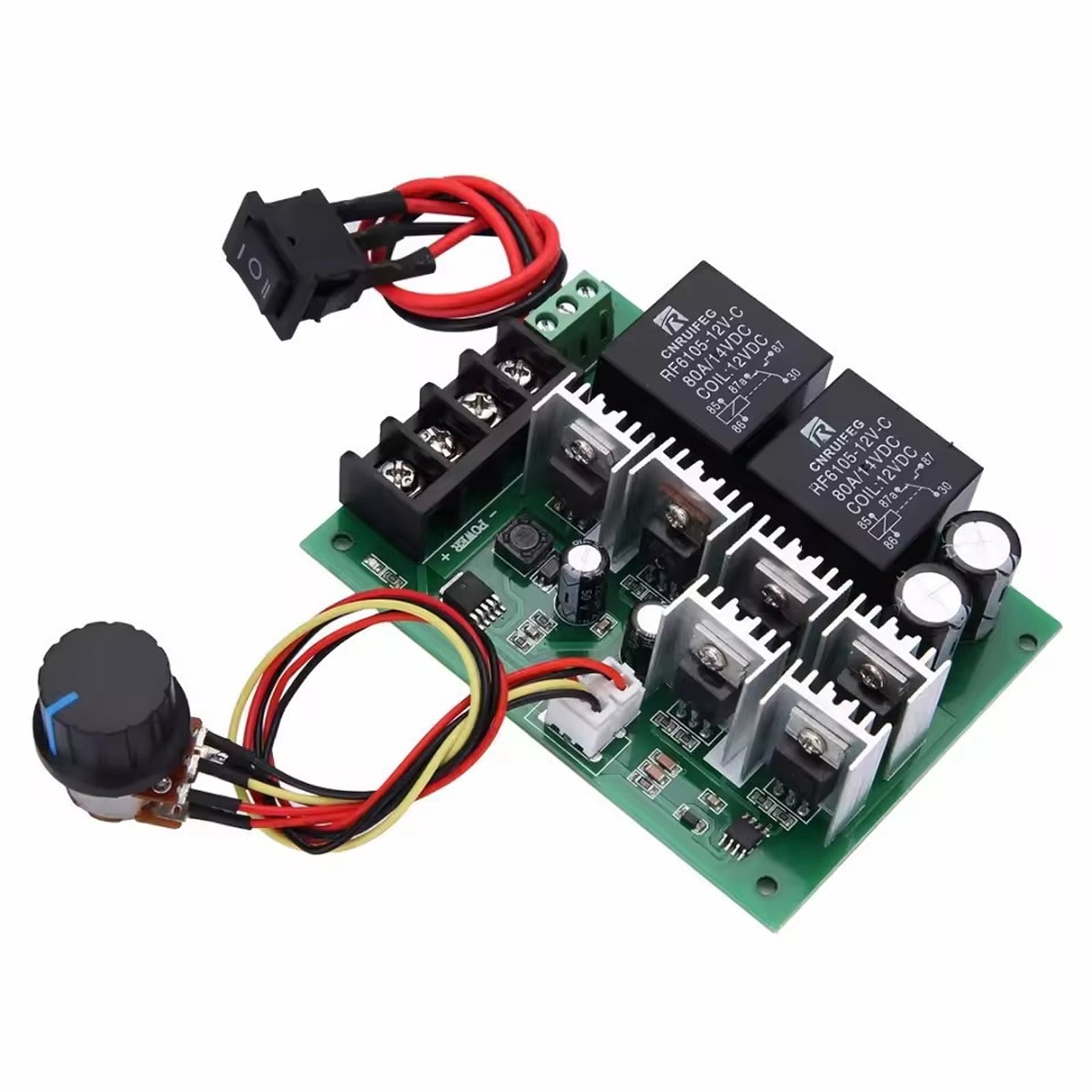 40A 2000W DC10-50V Motor Controller, Adjustable Speed & Bidirectional ...