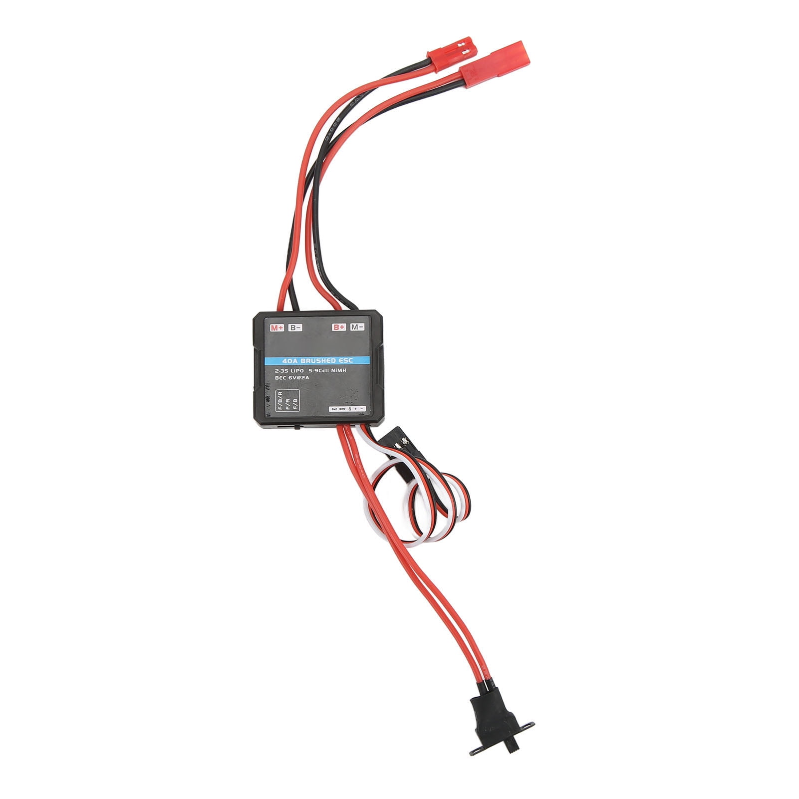 40A Brushed ESC Low Voltage Protection Throttle Autoregulation ...
