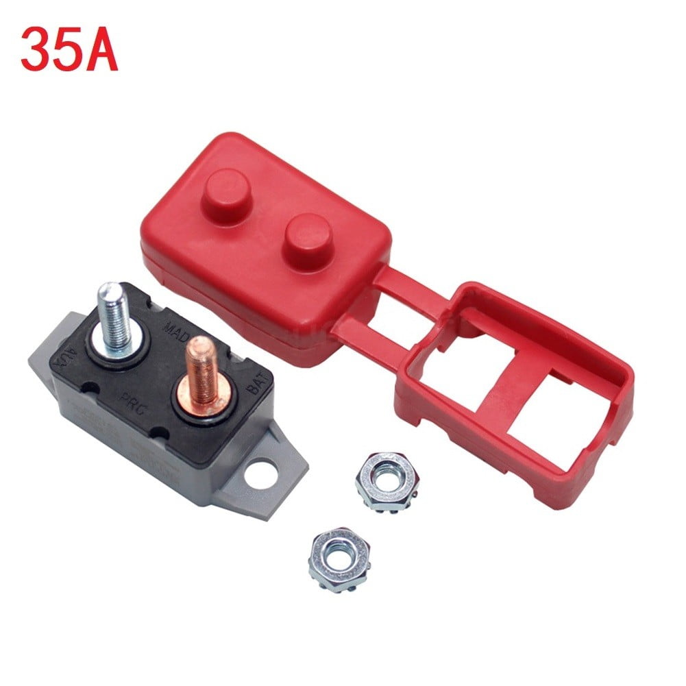 40A Circuit Breaker Protector Cover Dual Battery Fuse Automatic Auto ...