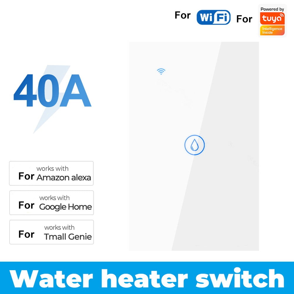 40A For For Tuya Smart Home For Wifi Water Heater Touch Button Wall ...