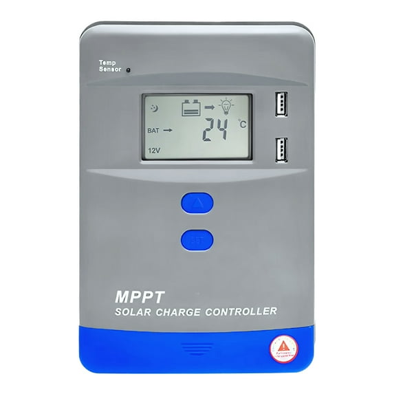 40A MPPT Solar Charge Controller 12V/24V Auto Battery Regulator LCD ...