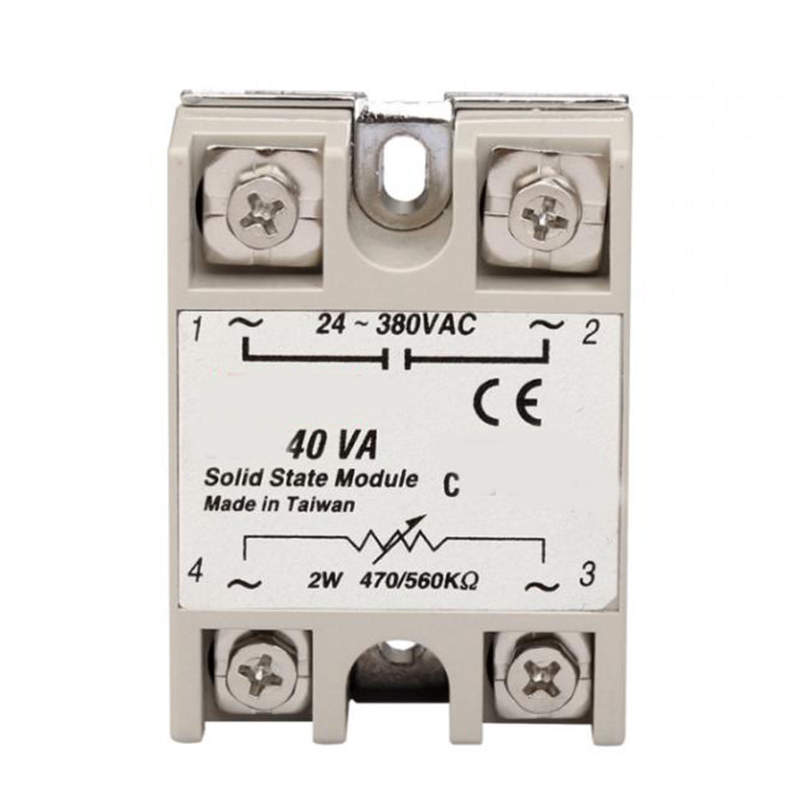 40A Solid State Relay Input 2W 470 560KΩ Output 24?380VAC Resistance ...