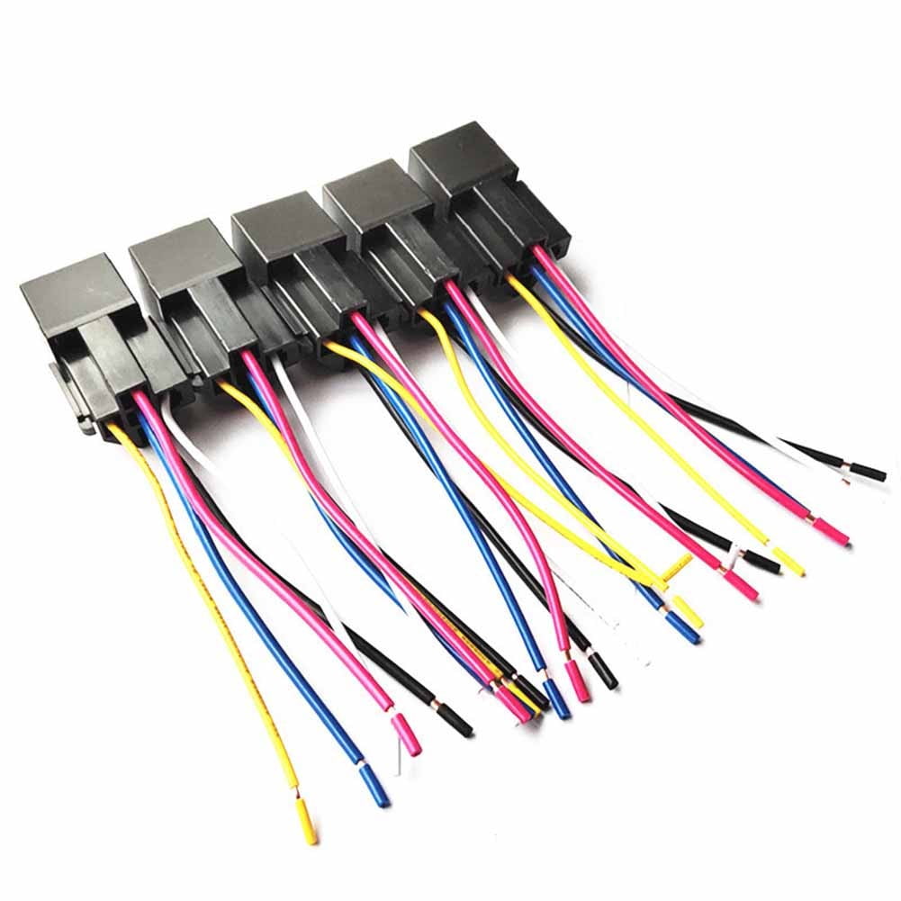 40A12V/24Vdc Iron Back Socket 5Pcs Suitable For Relays In Cars Trucks ...