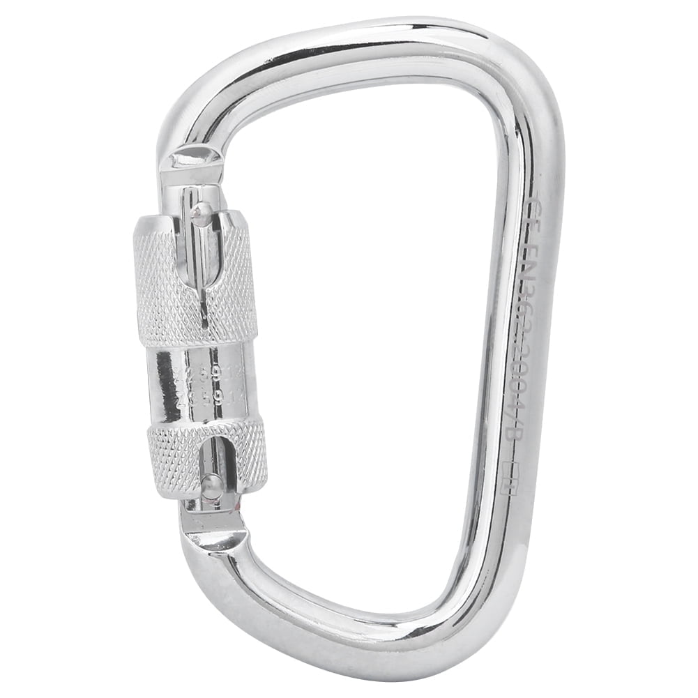 40Cr Steel 45KN D Shaped Screw Lock Heavy Duty Aluminum Carabiners Clip ...