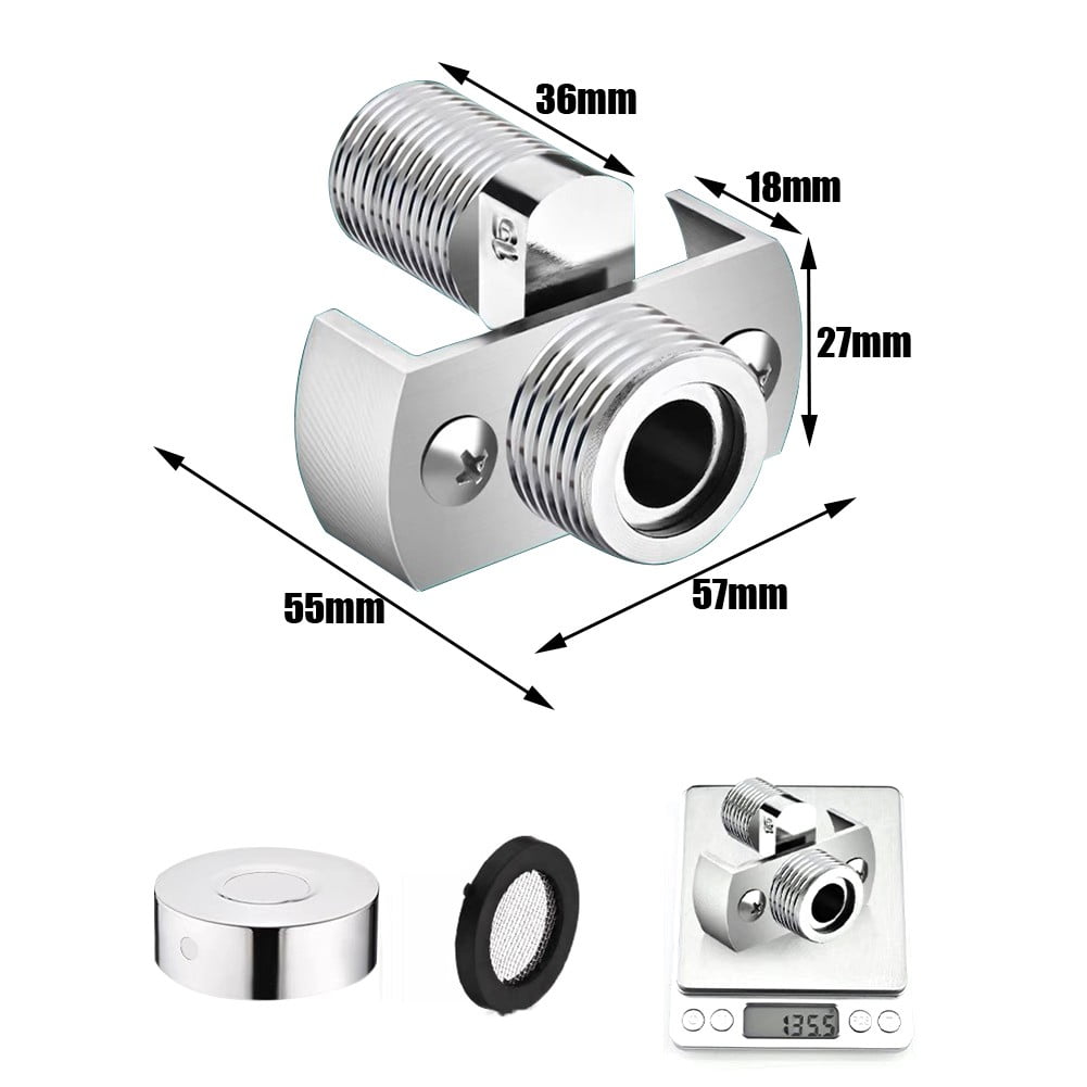 40Degree Adjustable Faucet Angled Curved Foot Eccentric Screw Corner ...