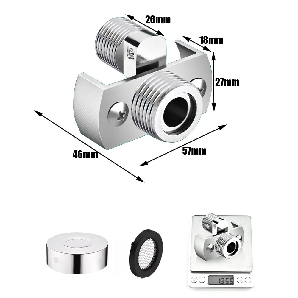 40Degree Adjustable Faucet Angled Curved Foot Eccentric Screw Corner ...