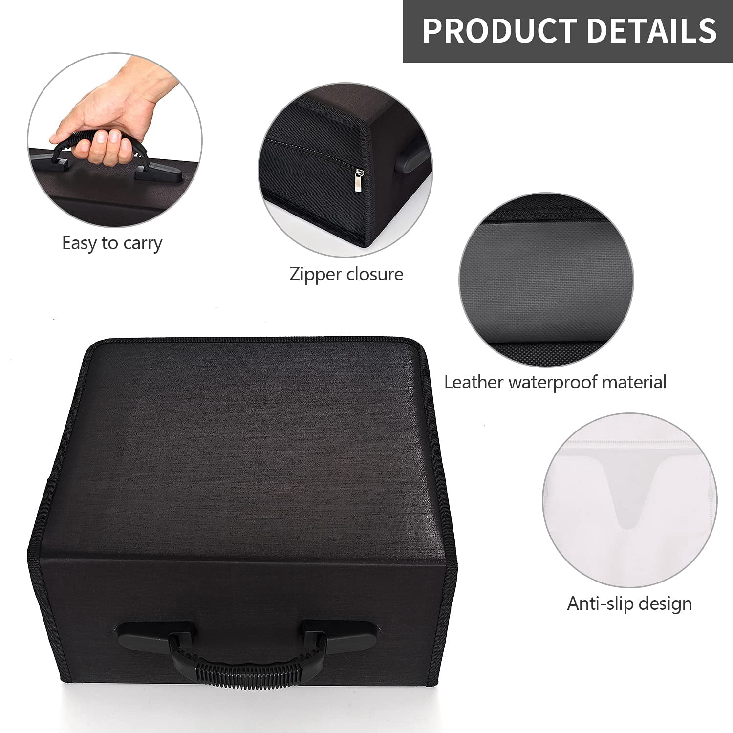 40Discs DVD Case Holder, Heavy Duty Zipper Protective Movie Media ...