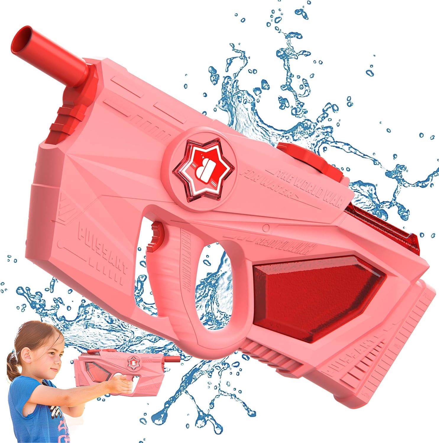 YCFUN 40FT Electric Water Gun, 900CC for Kids & Adults, Summer Pool Toy ...