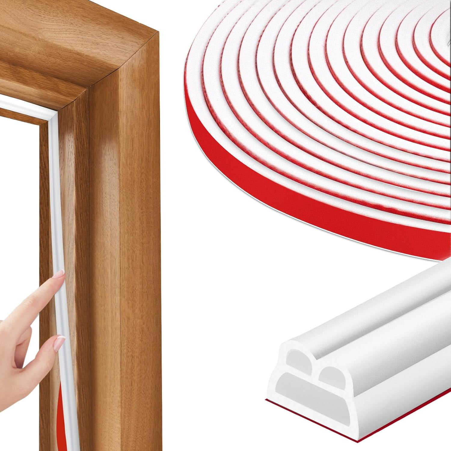 40FT Rubber Weather Sipping Door Seal, Self Adhesive Door Iulation Sip ...