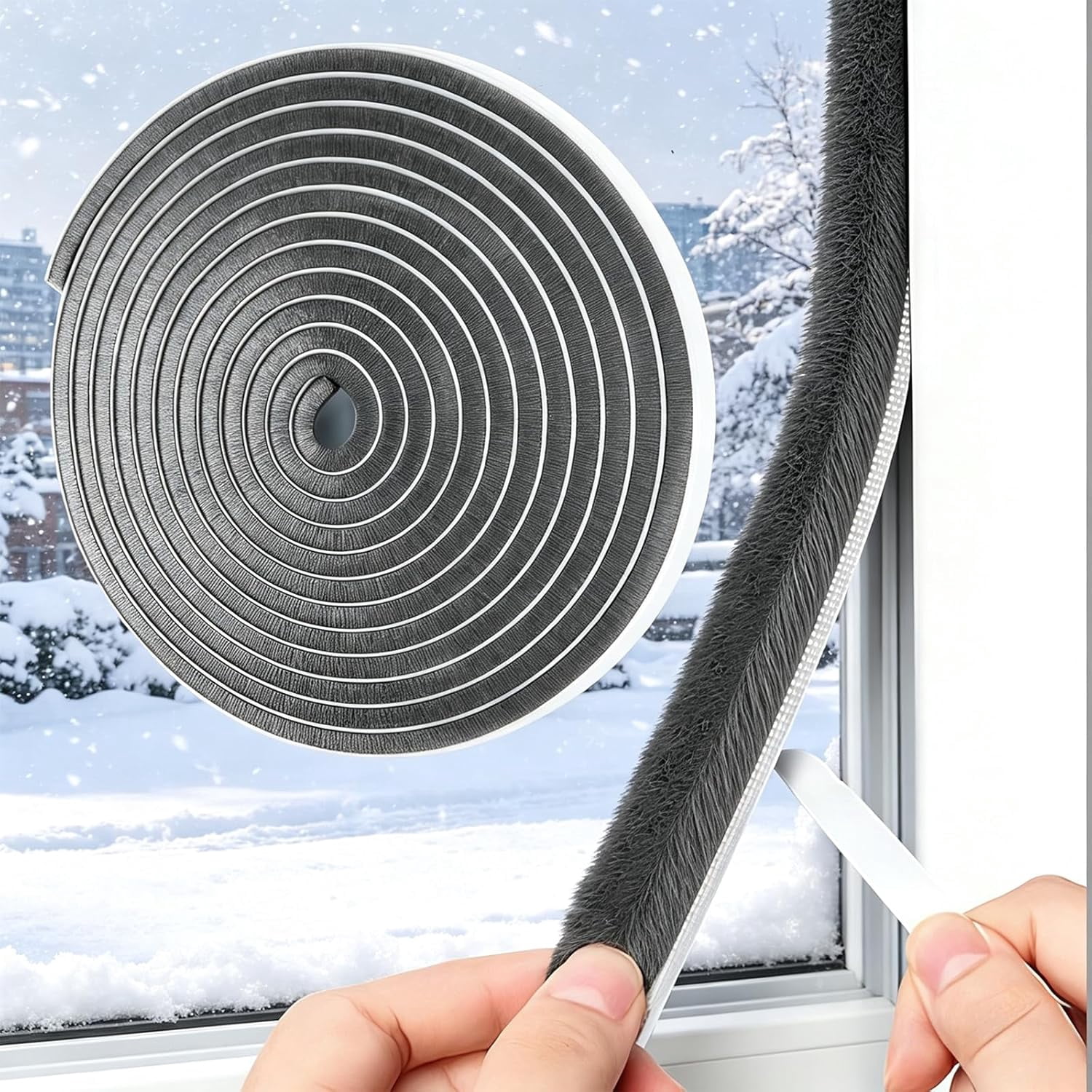 40FT Self-Adhesive Weather Stripping for Doors and Windows, Insulation ...