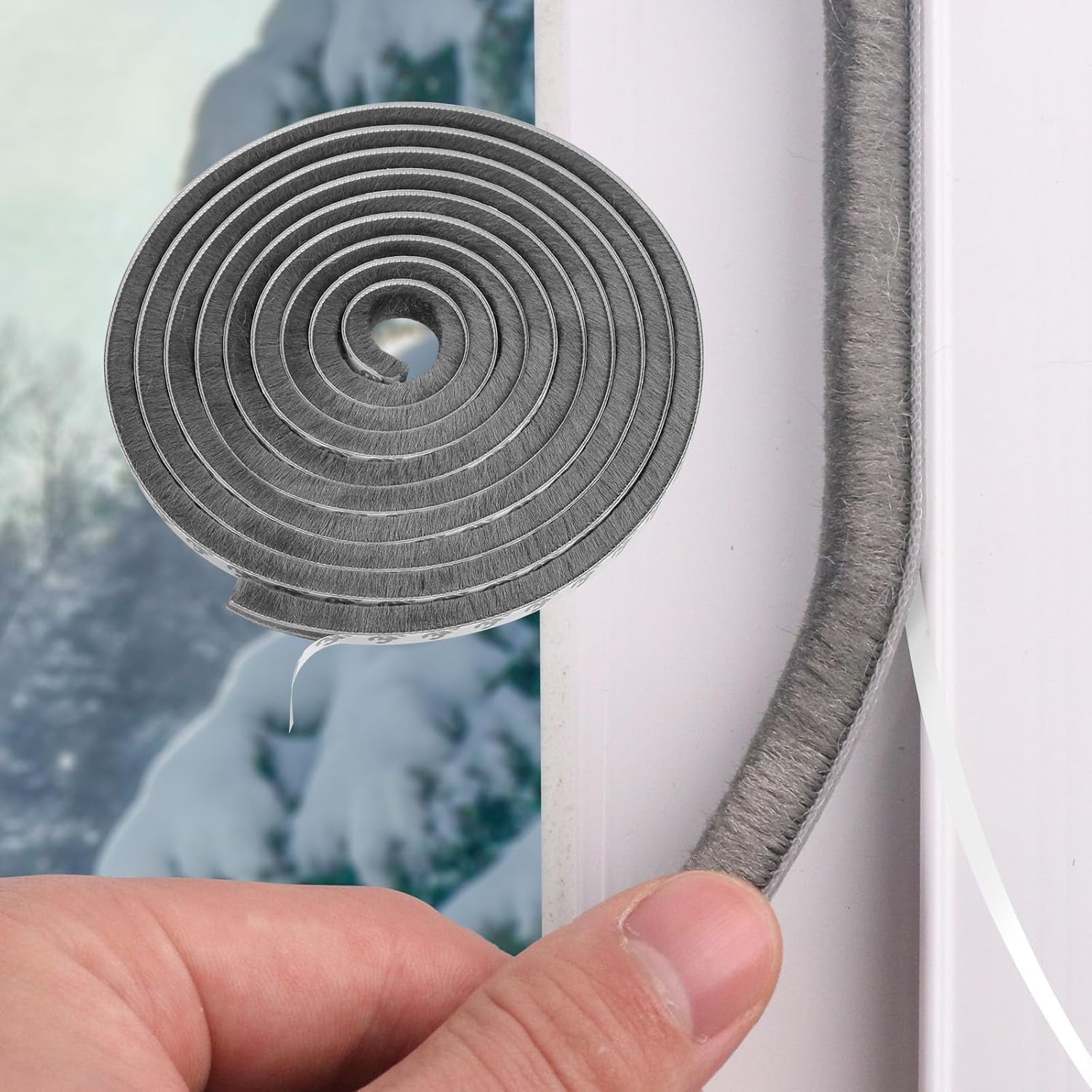 40FT Weather Stripping Door Seal Window Seal - Brush Window Insulation ...