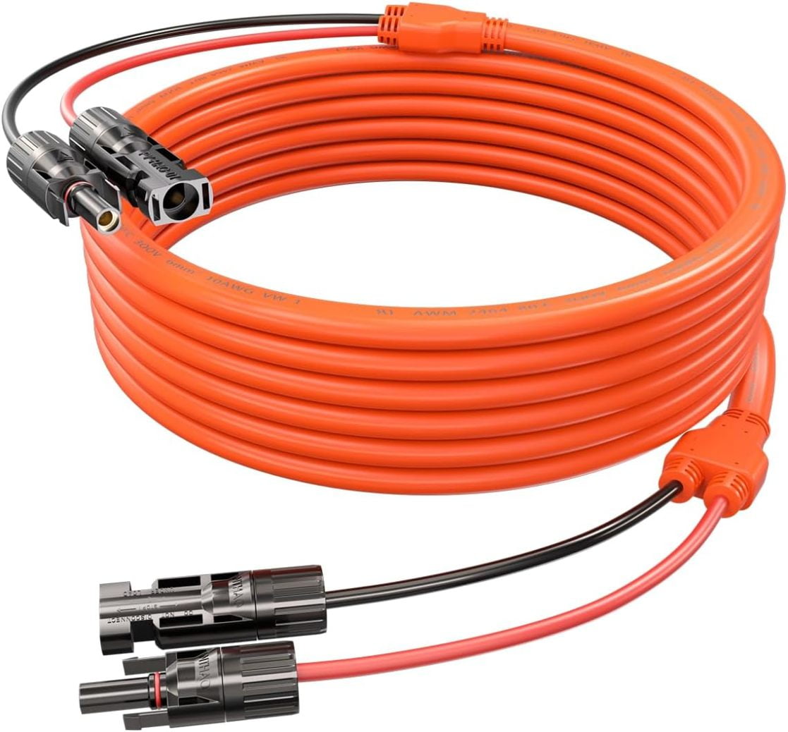 40Ft 10AWG Solar Extension Cable - LHHP 6mm² One-Piece Upgrade ...