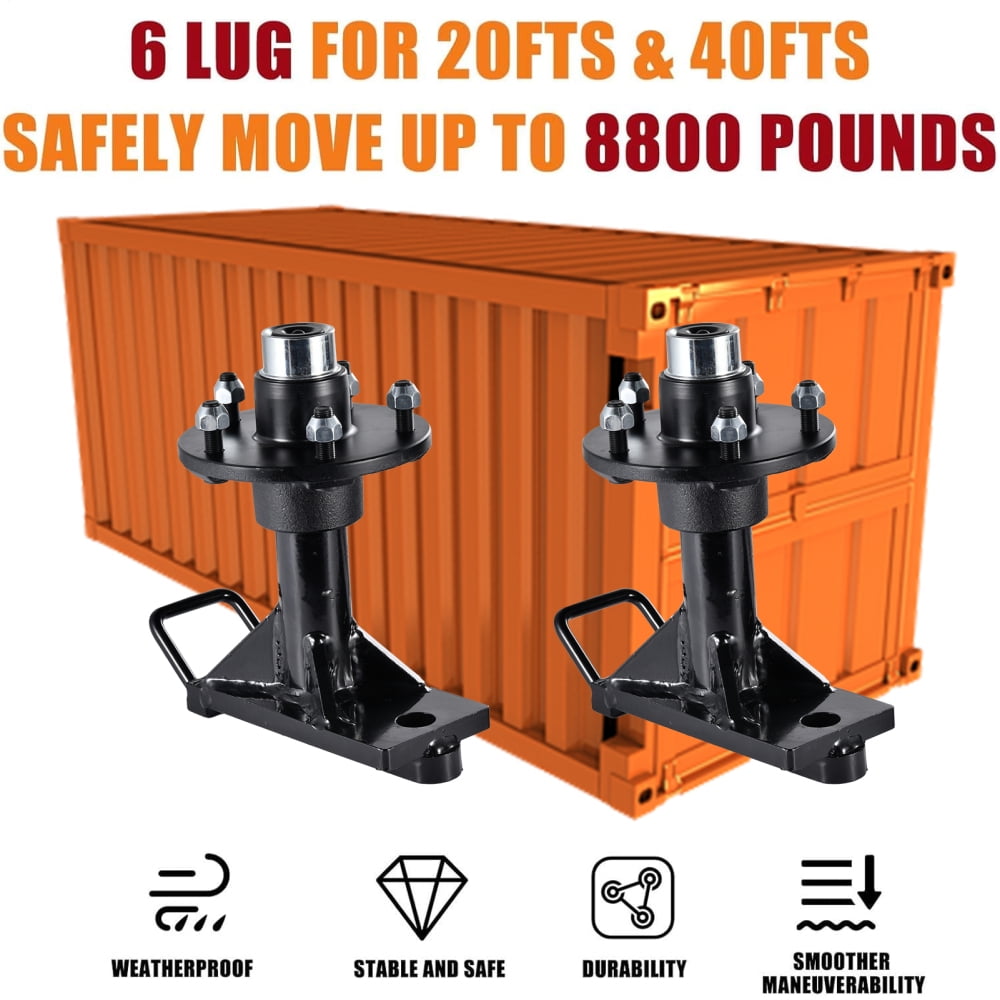 40Ft Shipping Container Wheels Kit: Heavy-Duty Bolt-On Wheels with ...