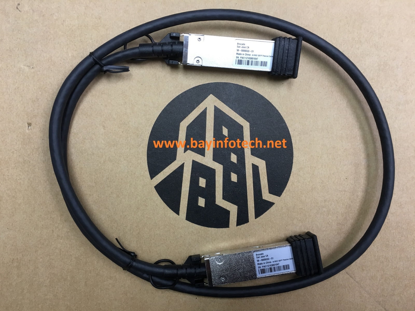 40G-QSFP-C-0101 Brocade 40 GBPS Direct-Attached QSFP+ TO QSFP+ Copper ...
