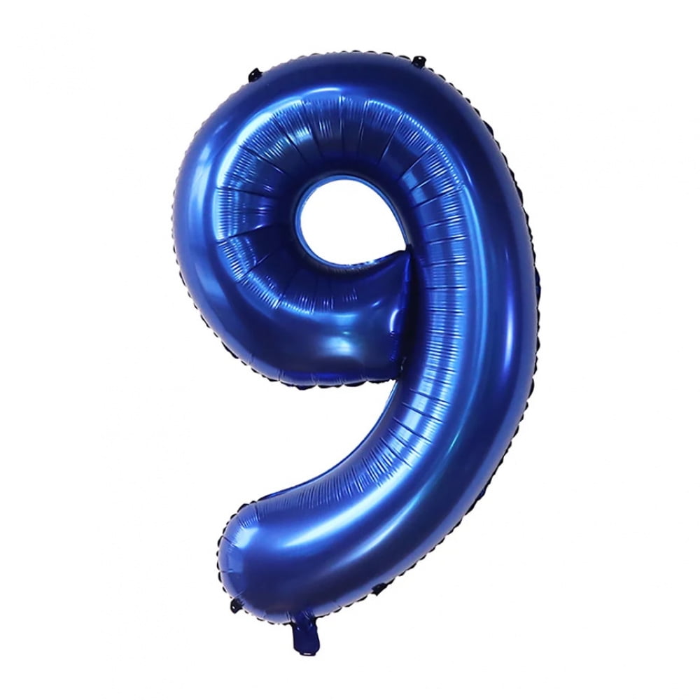 40Inch Dark Blue Number Foil Balloon 0-9 Digital Globos Children ...