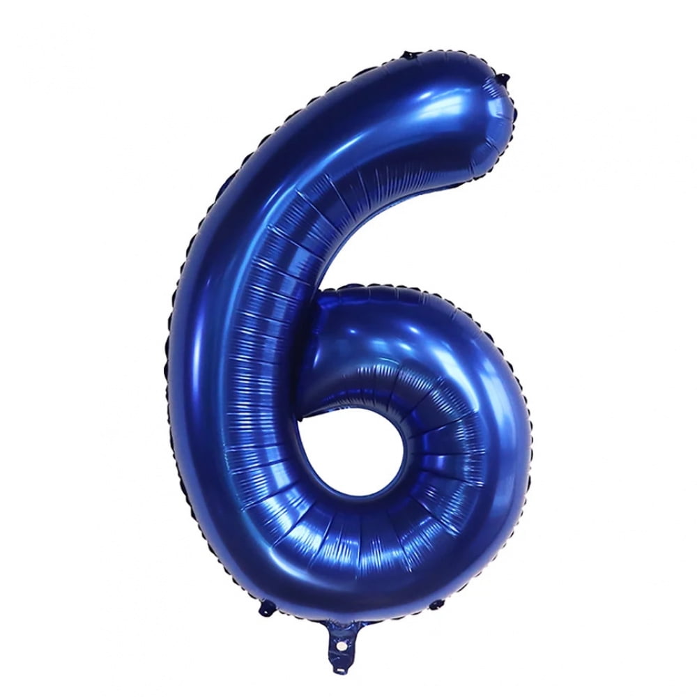 40Inch Dark Blue Number Foil Balloon 0-9 Digital Globos Children ...