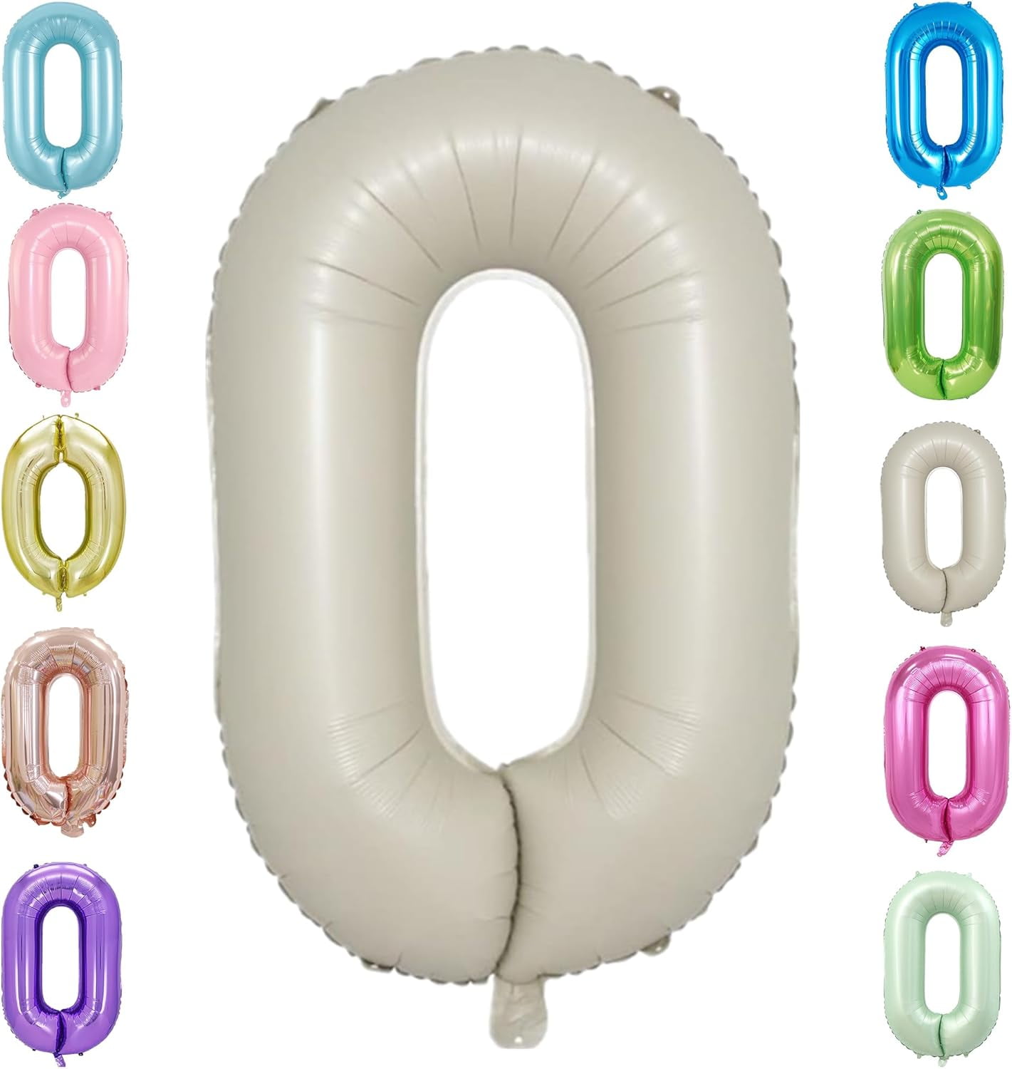 40Inch Number Balloon 0 Foil Balloons 0 10 20 30 40 50 Numbers Balloon ...