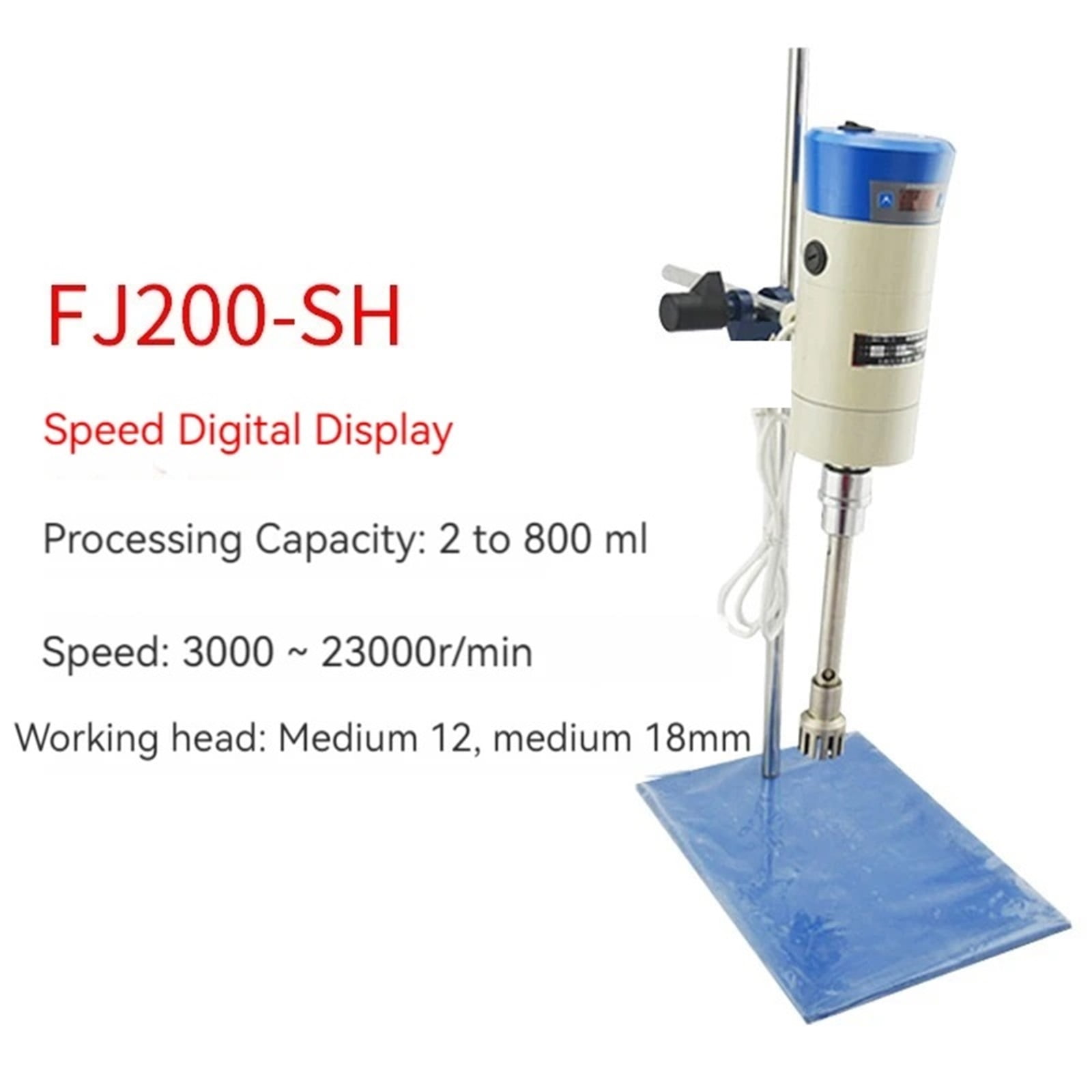 40L Digital High Speed Automatic Lab Shearing Emulsifying Cosmetic ...