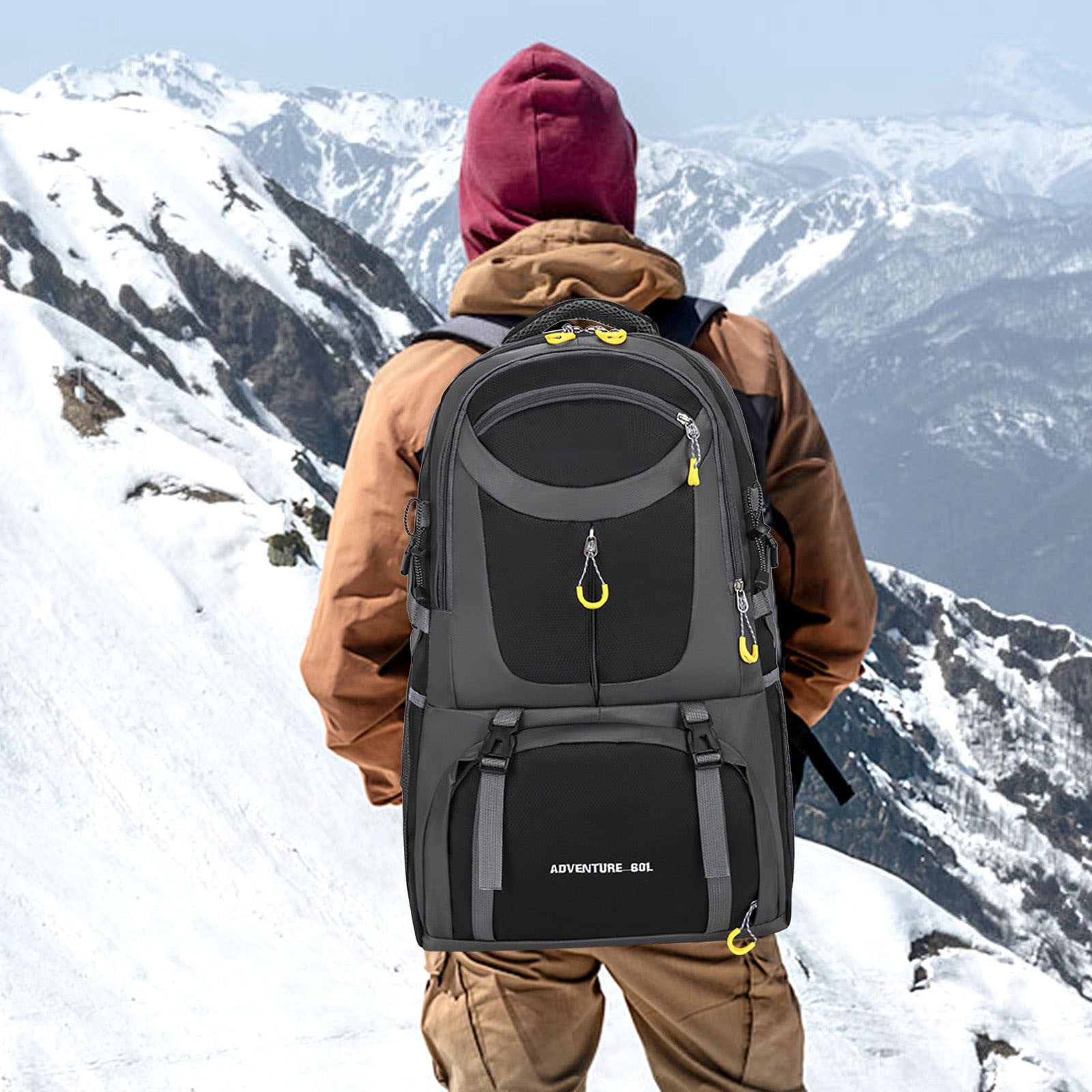 40L Hiking Backpack, Water Resistant Lightweight Outdoor Sport Daypack ...