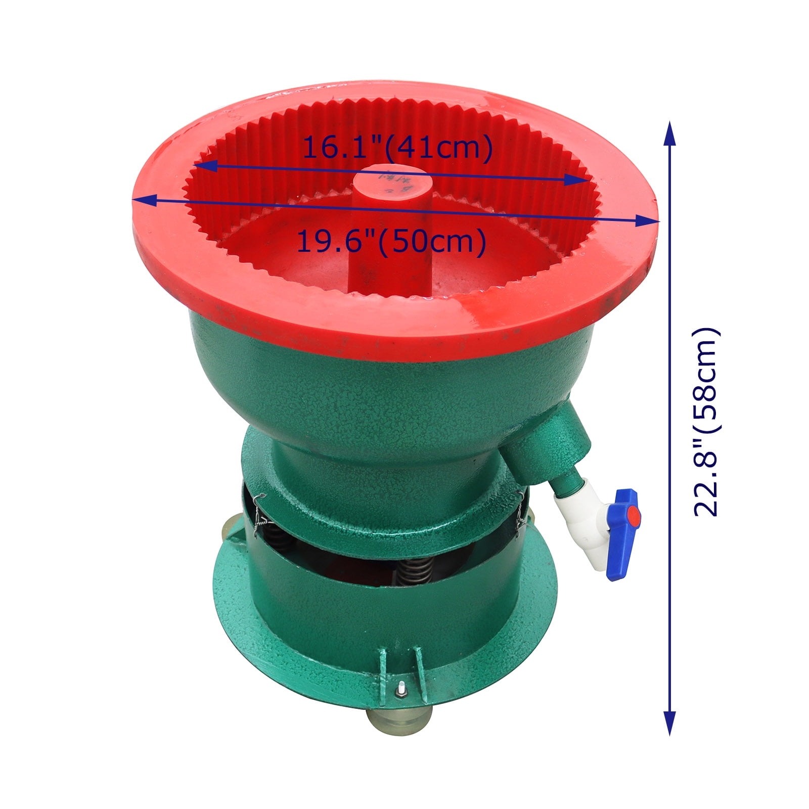 40L Vibration Deburring Polishing Machine Vibrating Grinder Shock ...