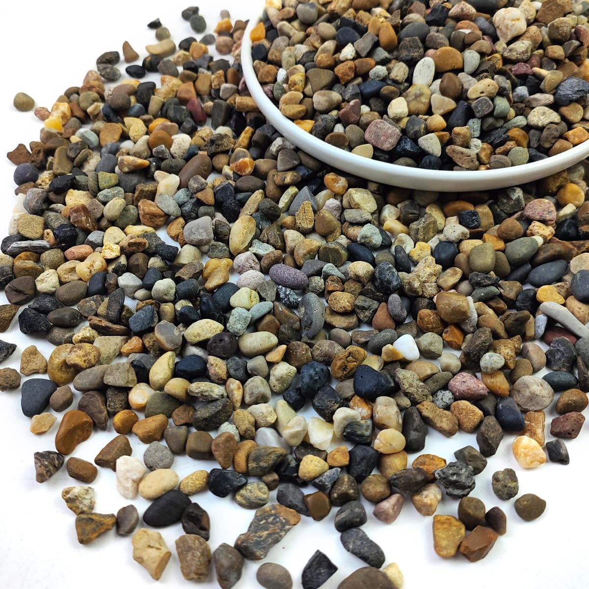 40LB Aquarium Gravel, 1/4" Pea Gravel for Fish Tank, Small River Rocks ...