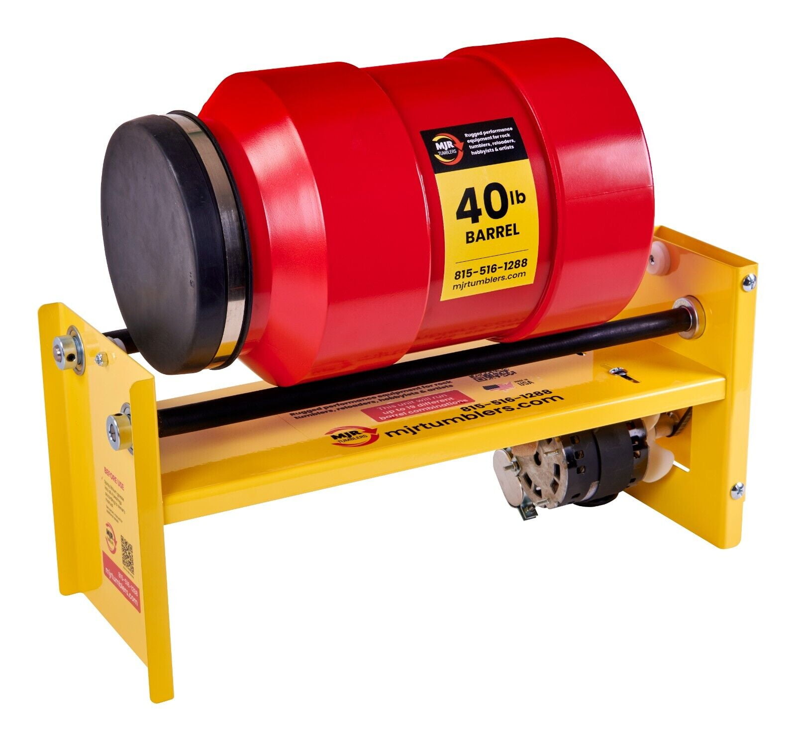 MJR Tumblers 40LB Large Base Rotary Rock Tumbler, Winner Best High End ...