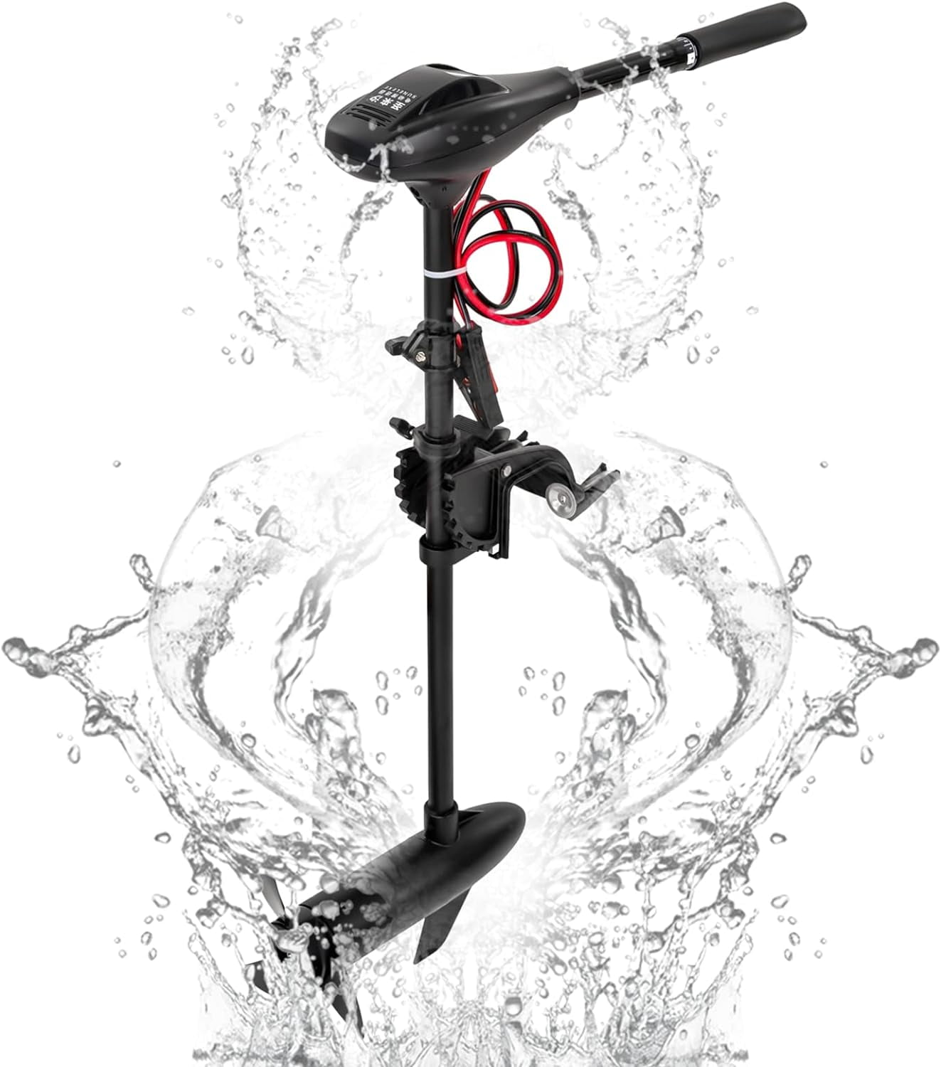 40LB Thrust Electric Trolling Motor 12V Outboard Engine Fishing Boat Brush Motor, 1700 rpm, for ...