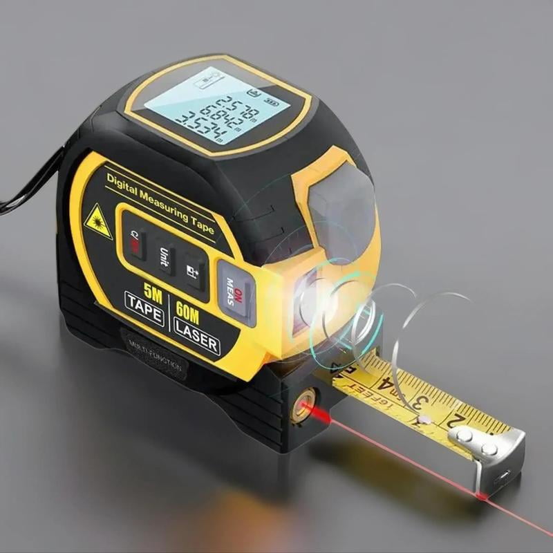 40M/60M Laser Tape Measure, 3-in-1 5M Digital Tape Measure, High ...