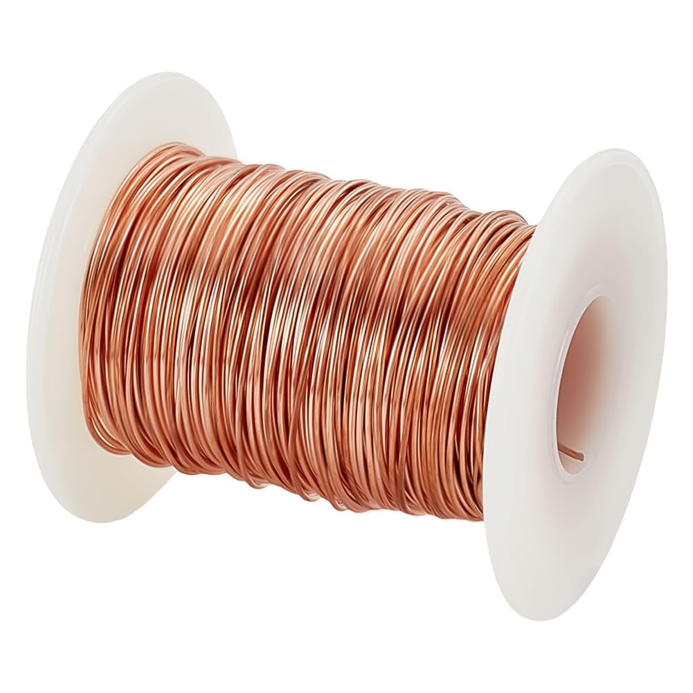 40M Round Copper Wire Raw(Unplated) 0.8mm 20 Gauge about 131.23 Feet ...