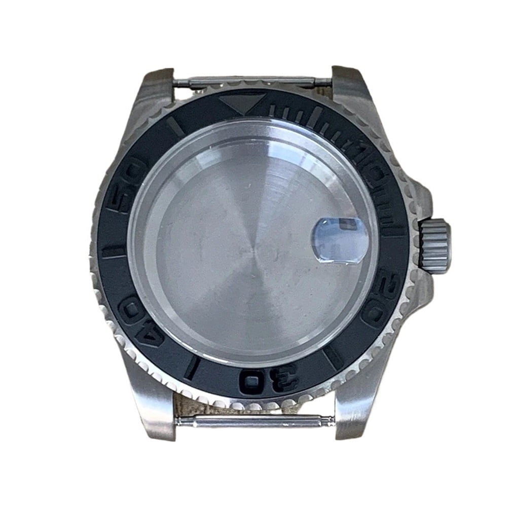 40MM Retro Watch Case Titanium Case with Sapphire Magnifier Glass ...