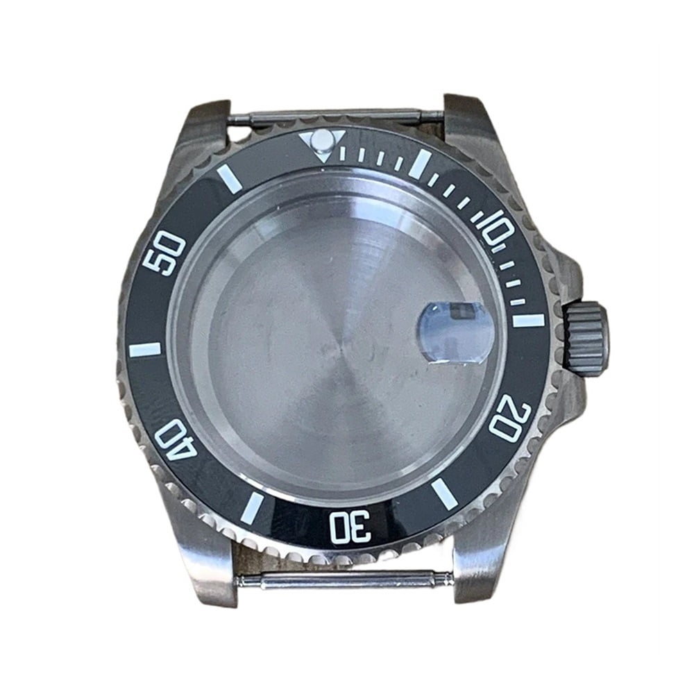 40MM Retro Watch Case Titanium Case with Sapphire Magnifier Glass ...
