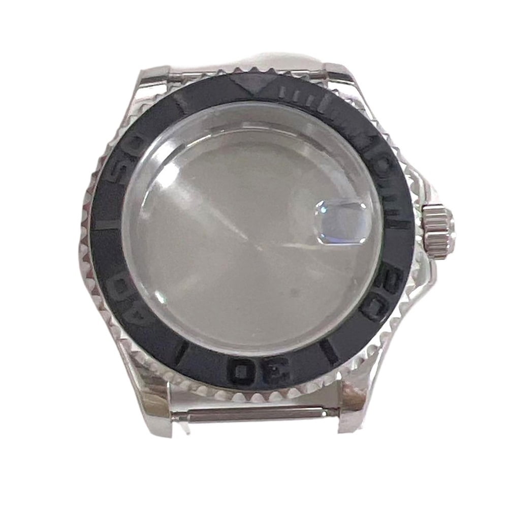 40MM Watch Case Ceramic Raised Bezel Case Fit For NH35A NH36A 4R36 7S ...