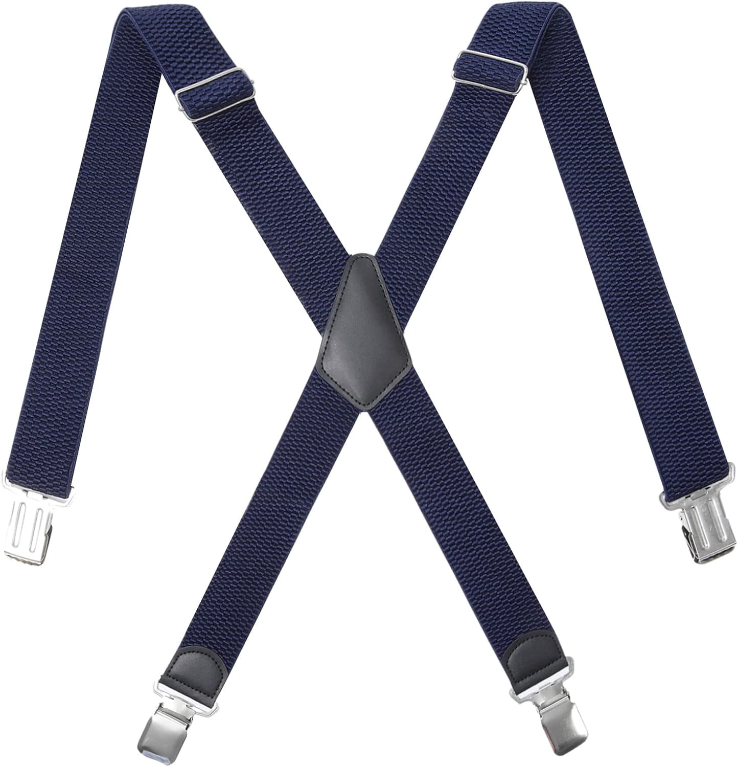 40MM Wide Braces For Men Trousers - 4 Strong Metal Clips Heavy Duty ...