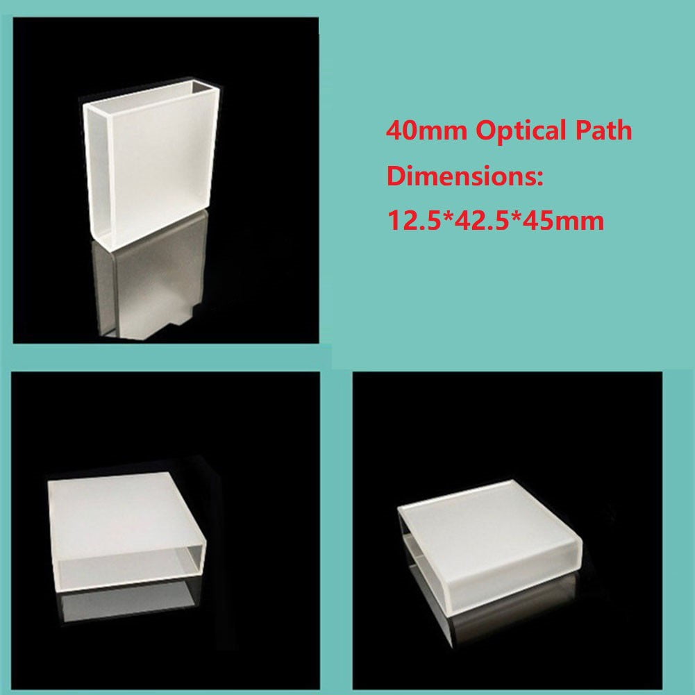 40Mm Quartz Cuvette Uv Transmittance Above 80% 190-2500Nm Wavelength ...