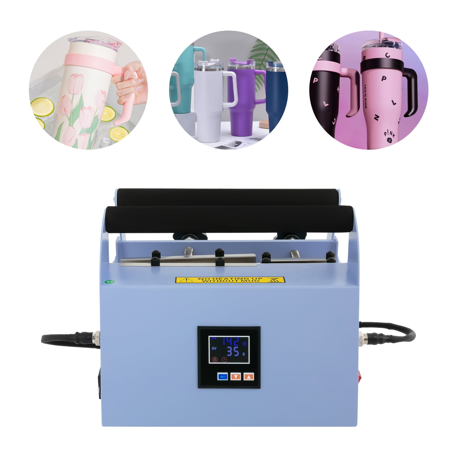 40OZ Tumbler Heat Press Machine,Mug Tumbler Press Machine Cup DIY Press Machine 500W - Walmart.com