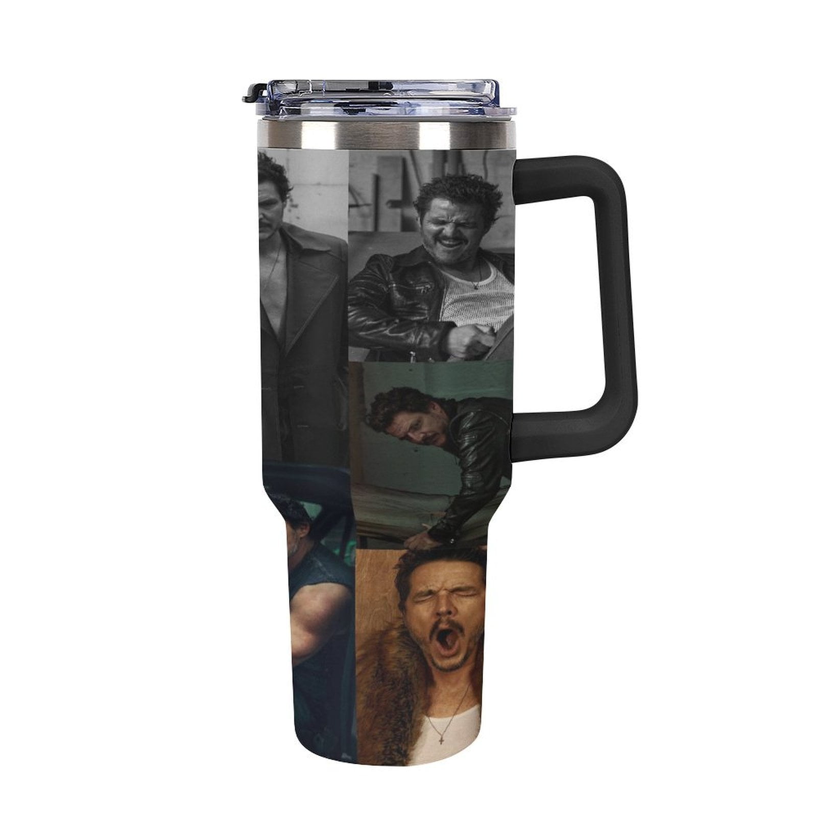 40Oz Pedro Pascal Tumbler With Handle And Straw Gifts For Christmas ...