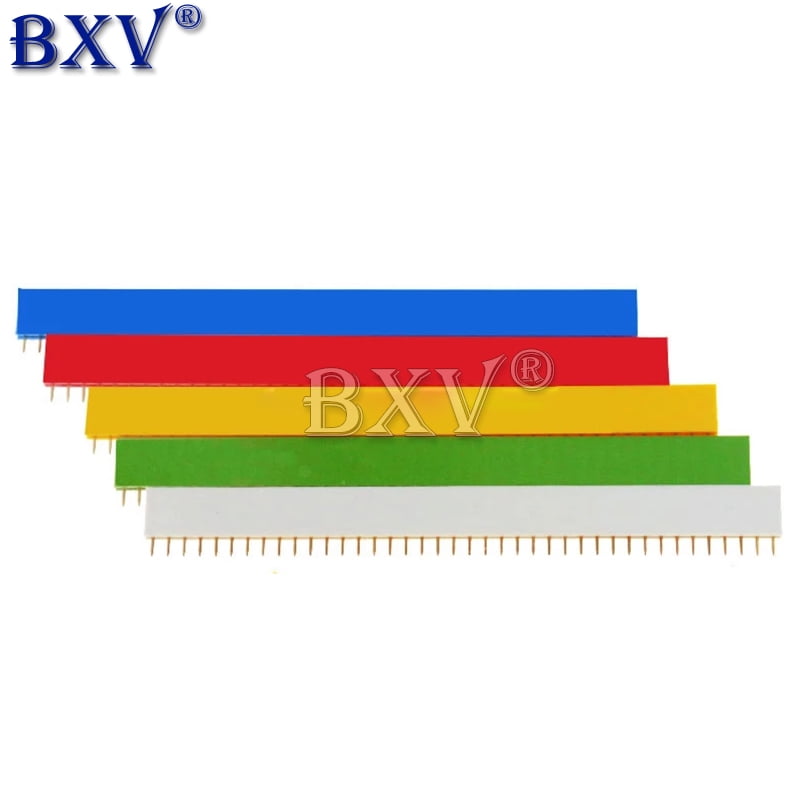 40P 2.54MM Pitch Red Female Single Row Matrix Connector For Arduino ...