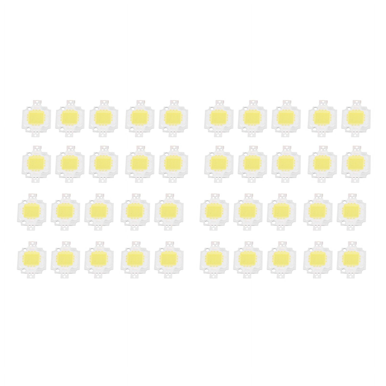 40PCS 10W LED Pure White High Power 1100LM LED Lamp SMD Chip light Bulb ...