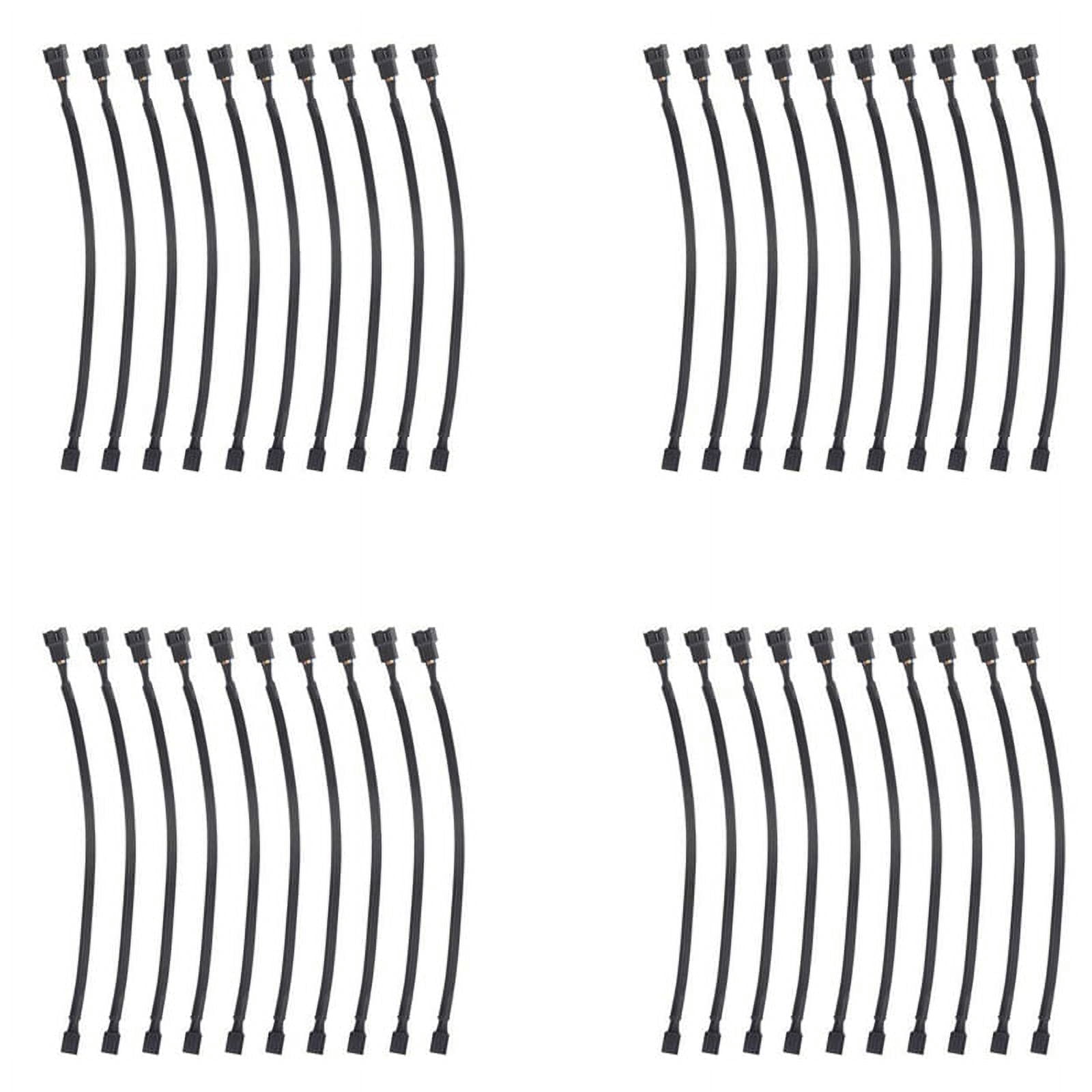 40PCS 4 Pin PWM Fan Extension Power Cable Connector Case Male to Female ...