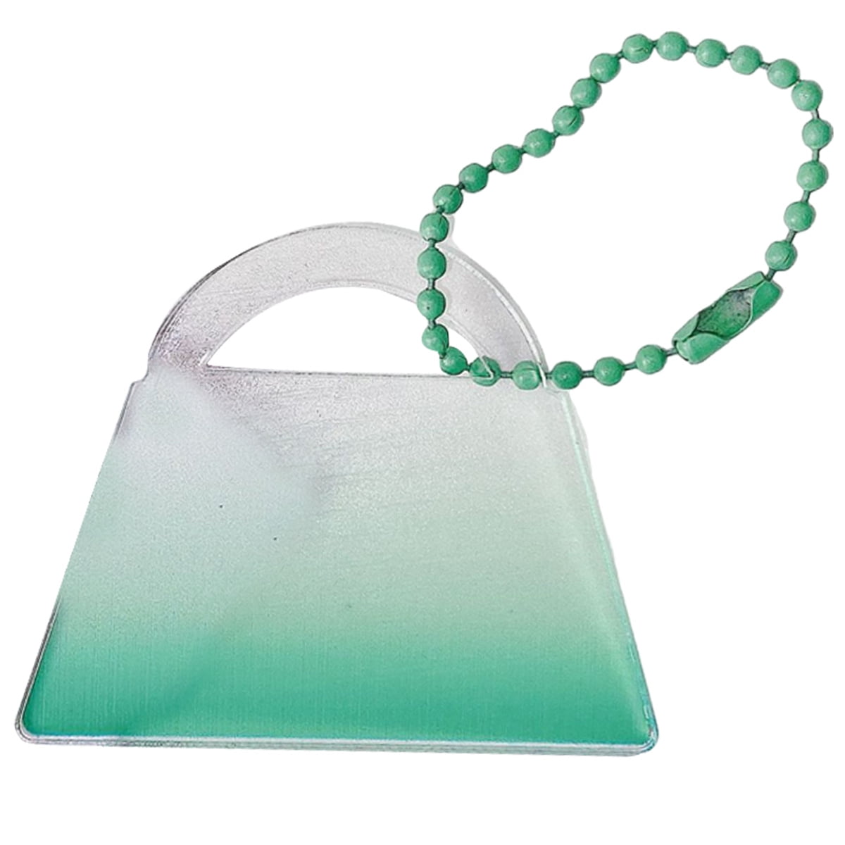 40PCS Acrylic Blanks with Colorful Bead Chain, Clear Gradient Acrylic ...