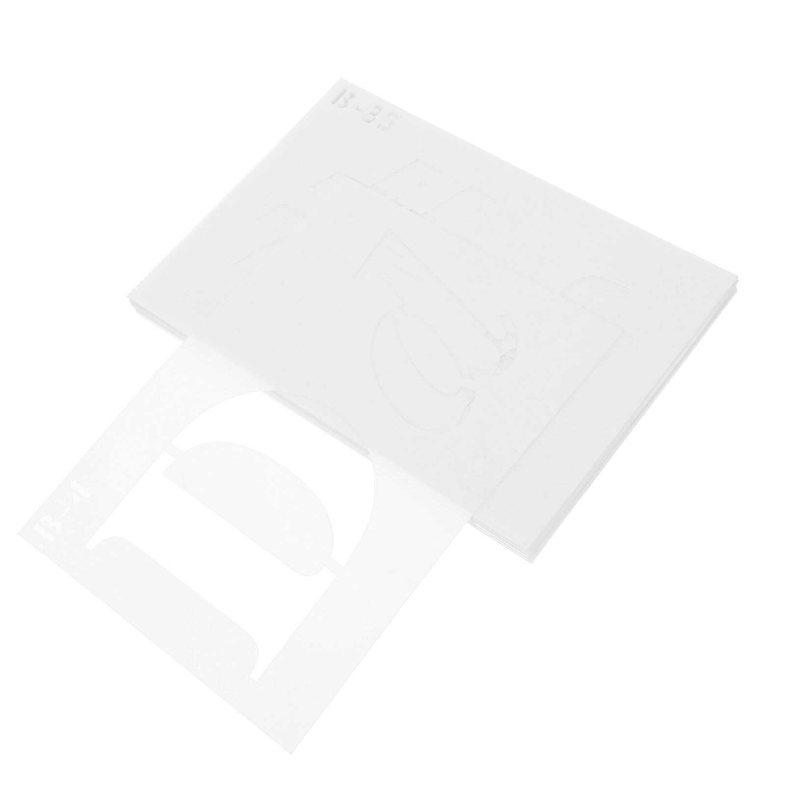 40 PCS Cool Template Alphanumeric Template 21.00X15.00X0.10CM - Walmart.com