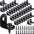 40PCS Black L Bracket Corner Brace, Stainless Steel Corner Bracket, 90 ...