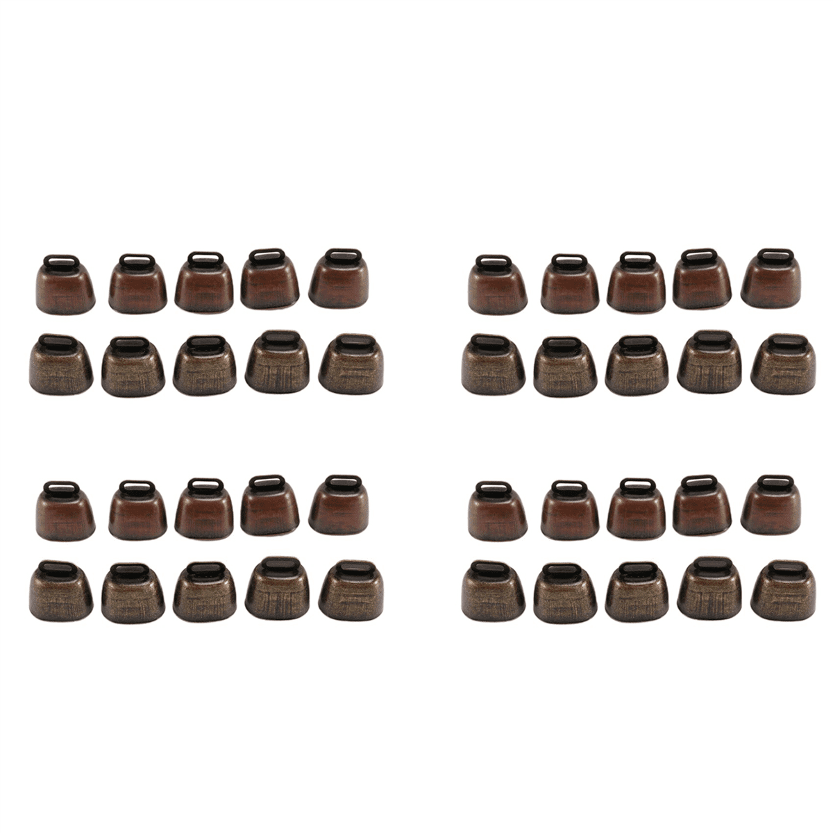 40PCS Cow Horse Sheep Grazing Small Brass Bells,Cowbell Retro Bell for ...