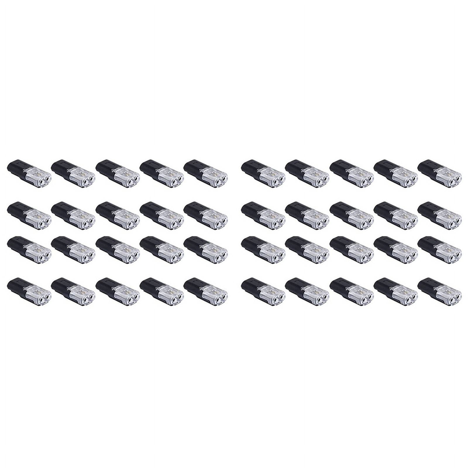 40PCS Double-Wire Plug-in Connector with Locking Buckle,Pluggable ...