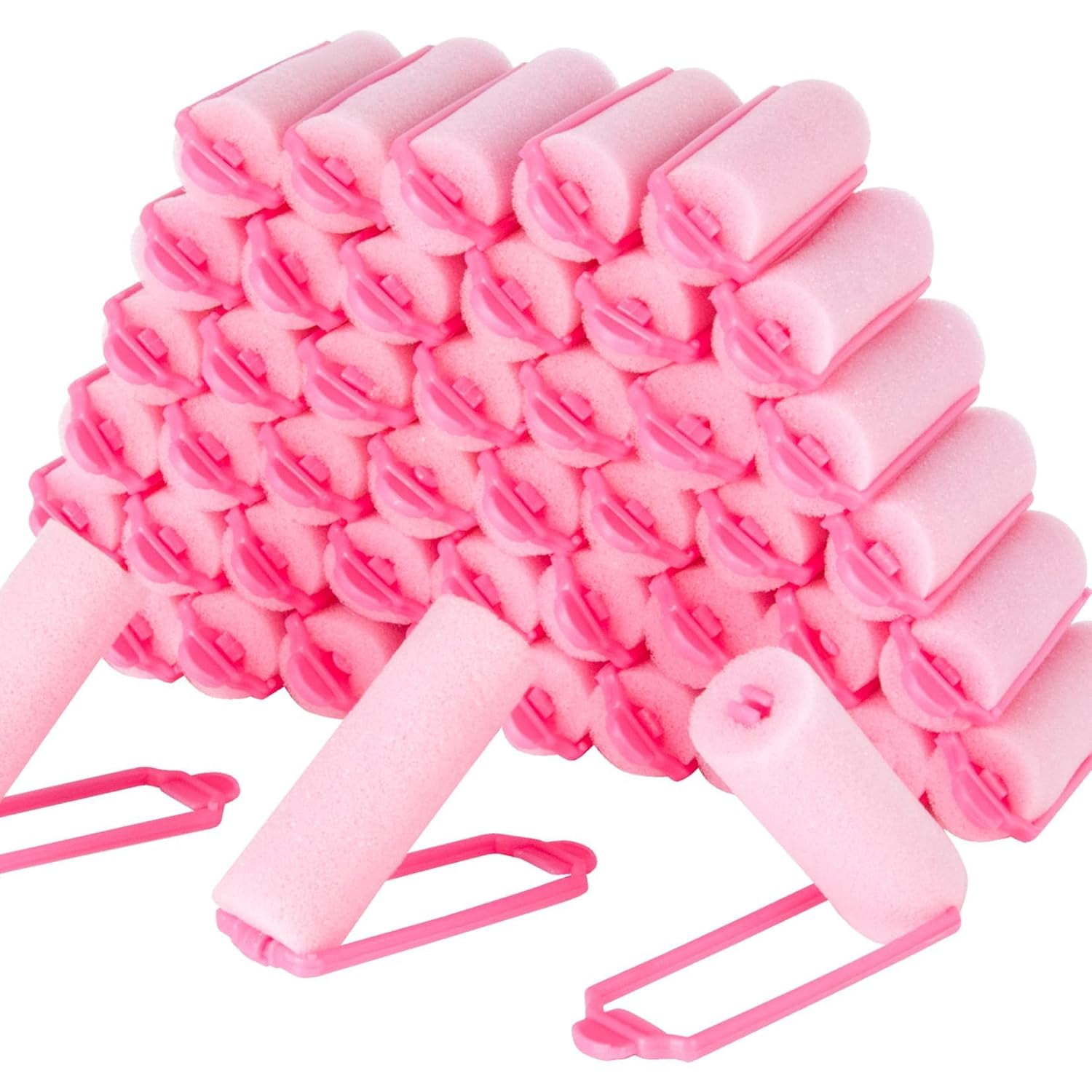 40PCS Foam Hair Rollers - 0.98 Inch Sponge Rollers for Heatless Hair ...