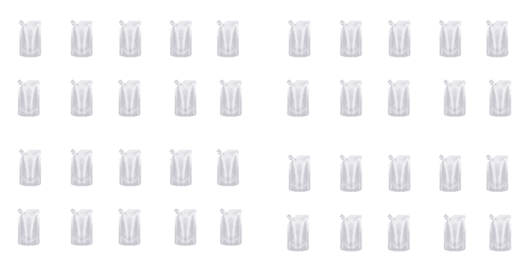 40PCS Plastic Flask with Spout, Food Grade Plastic Drink Pouches ...