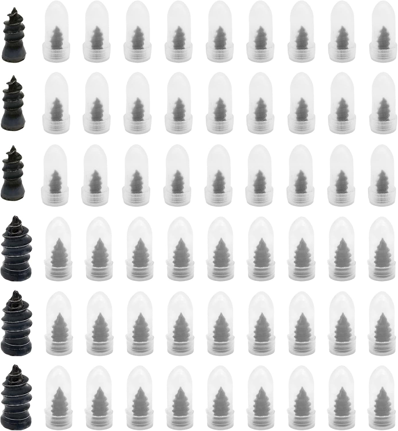 40PCS Spiral Tire Repair Rubber Nails – Screw-In Tire Plugs, Self ...