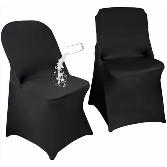 40PCS Stretch Spandex Folding Waterproof Chair Covers,Universal Fitted ...