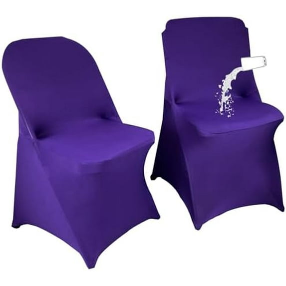 40PCS Stretch Spandex Folding Waterproof Chair Covers,Universal Fitted ...