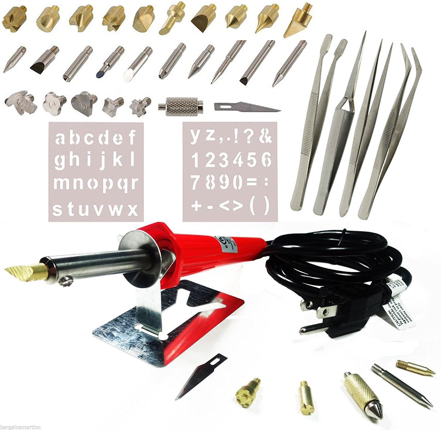 40PCS Wood Burning Pen Set Wood Burning Soldering Chiseled Tips and ...